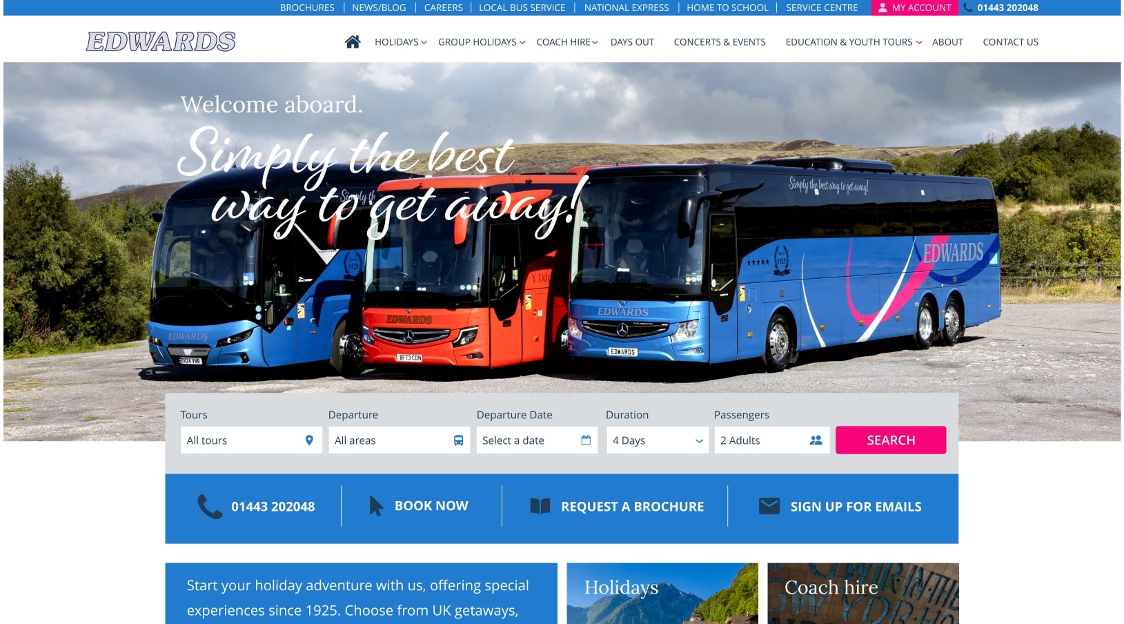 Contact Us | Edwards Coaches