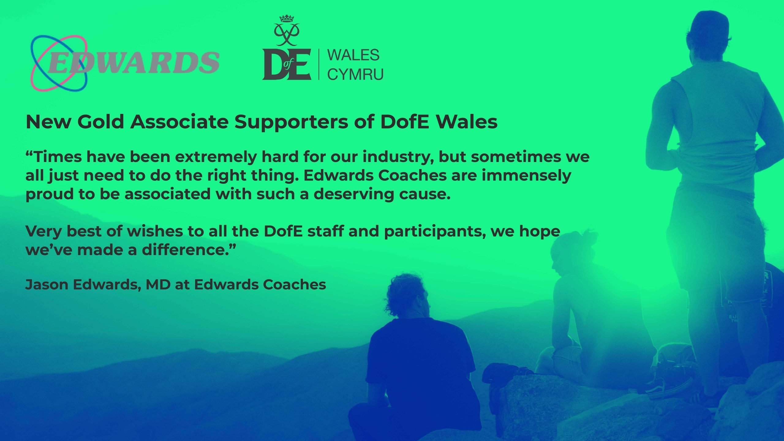 Edwards Coaches sponsors Duke of Edinburgh Awards